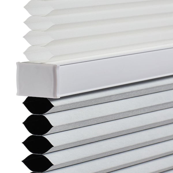 Snow Drift/Shadow White Day and Night Cordless Cellular Shades -60 in W ...
